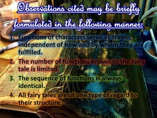 Morphology of Folktales | PPTX