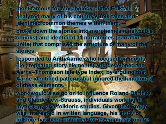 Morphology of Folktales | PPT