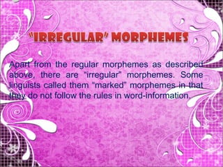 Morphology | PPT