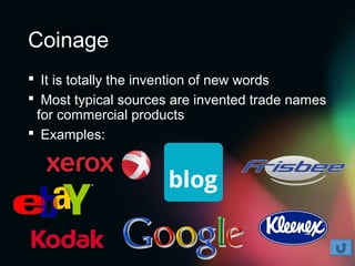 Word-formation (English Morphology) | PPT