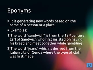 Word-formation (English Morphology) | PDF