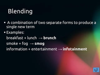 Word-formation (English Morphology) | PDF