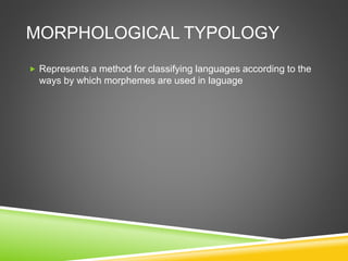 Morphology | PPTX