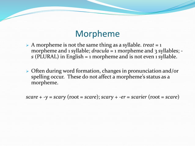 Morphology | PPT