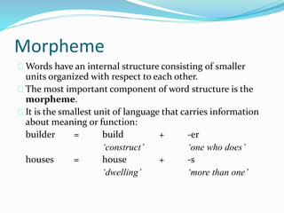 Morphology | PPT