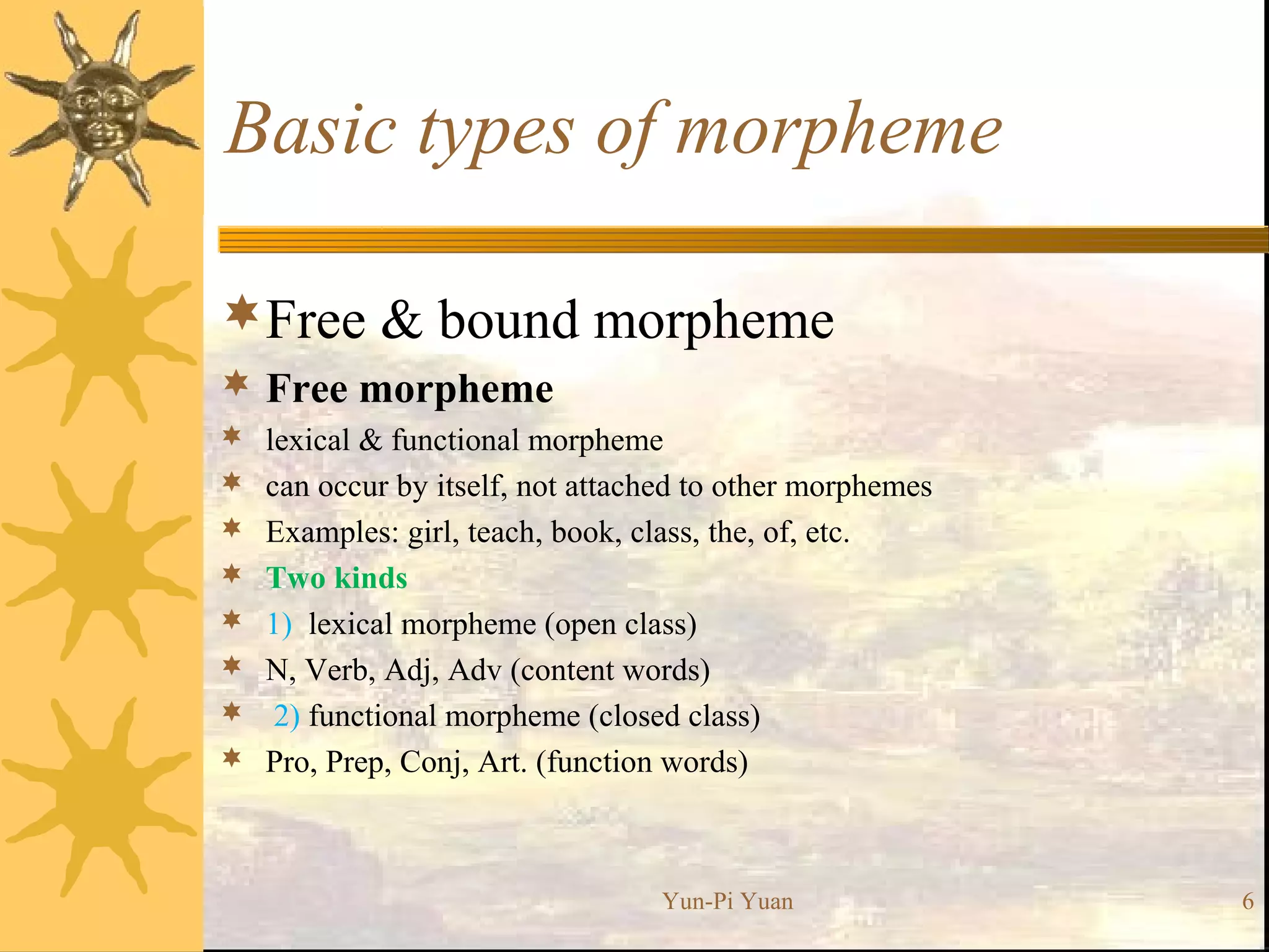 Morphology of language | PPT