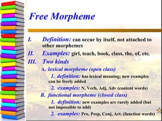 Morphology | PPT