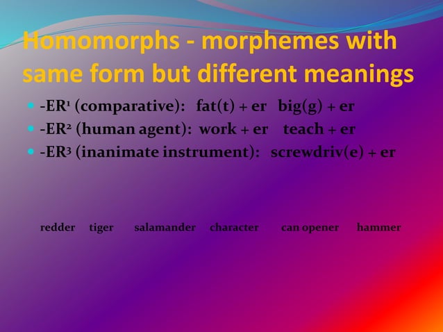 Morphology | PPT