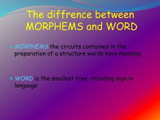 Morphology | PPT