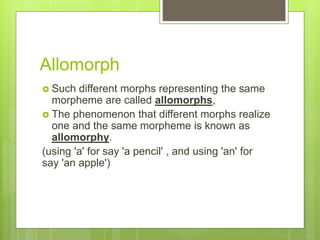 Morphology | PPT
