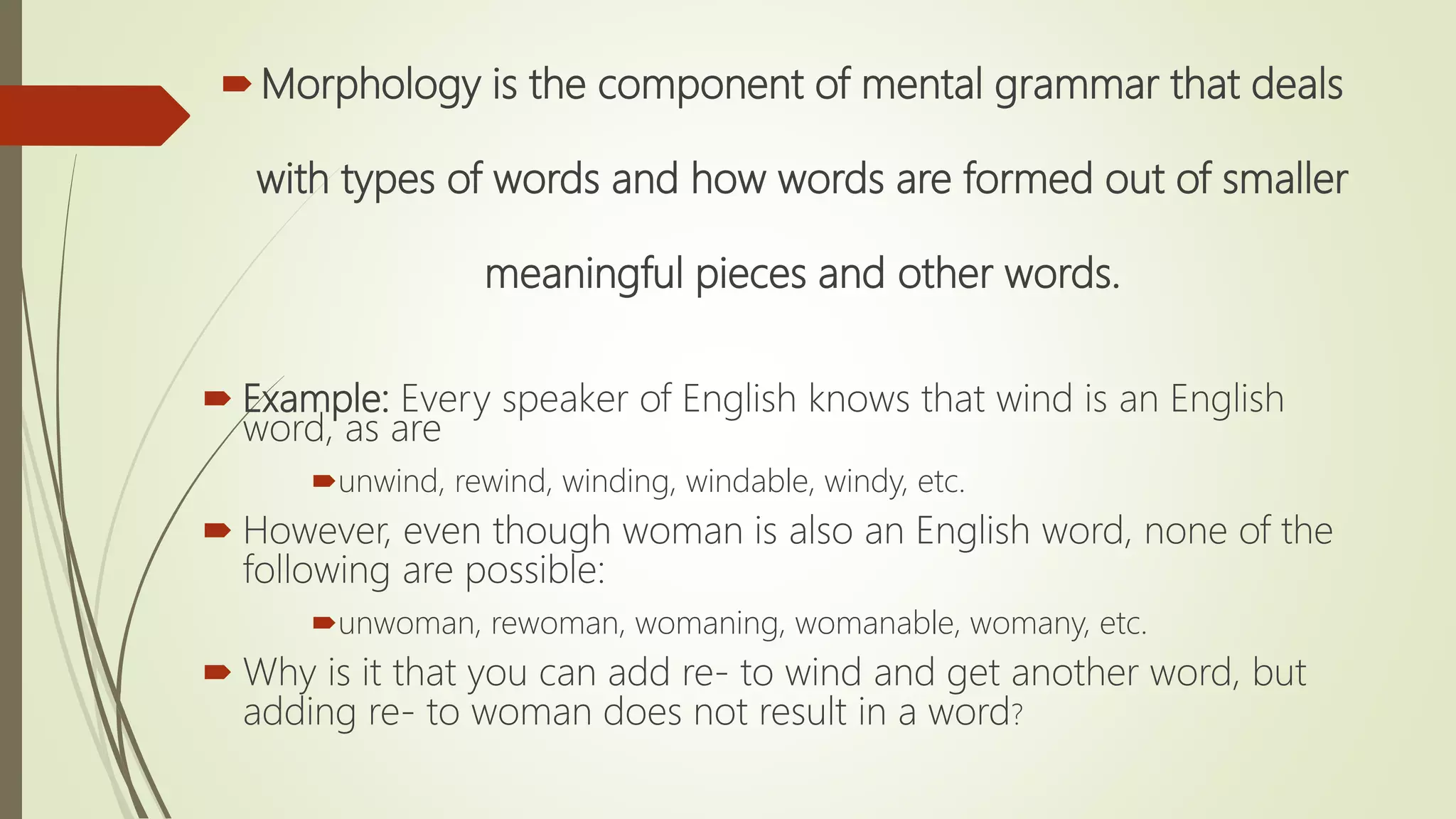 Morphology | PPTX
