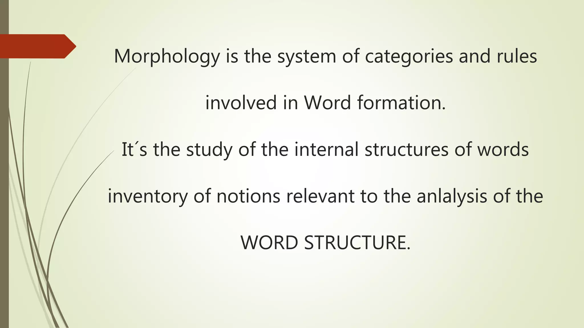 Morphology | PPTX