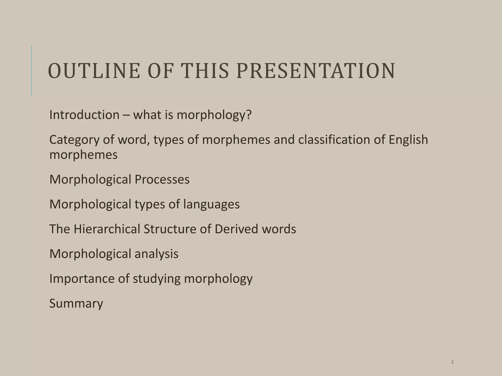 Morphology | PPTX | Internet for Beginners | Internet