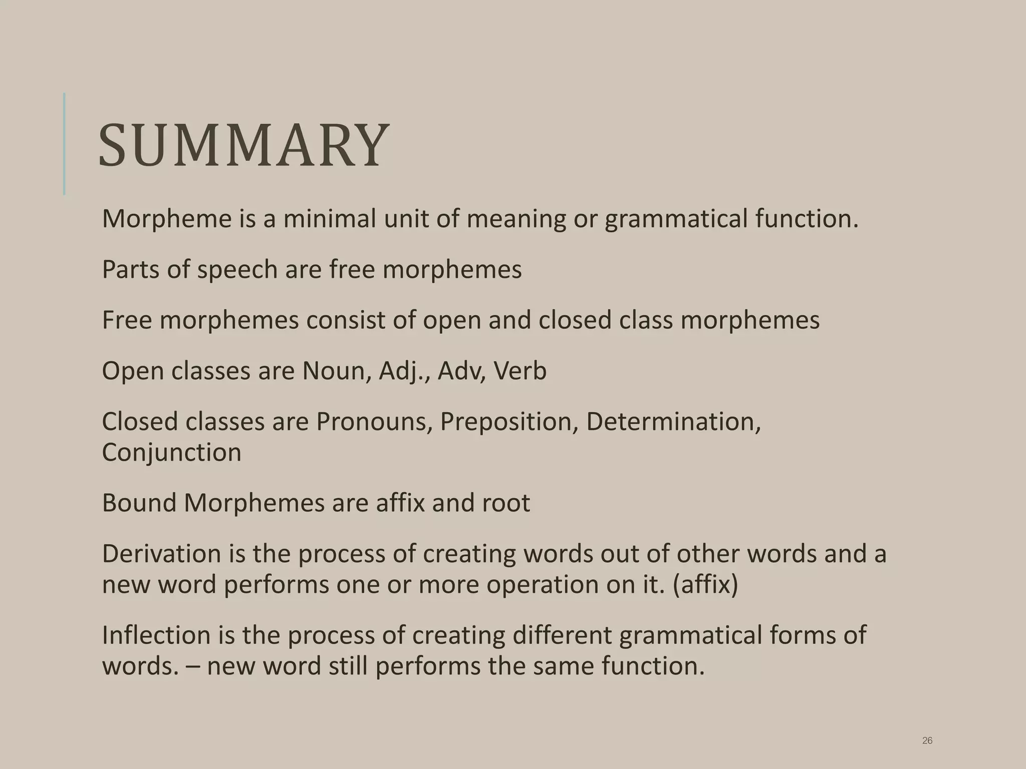 Morphology | PPTX | Internet for Beginners | Internet
