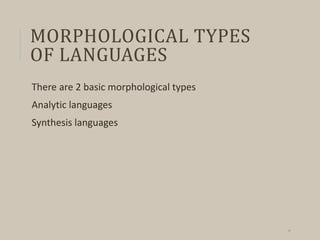 Morphology | PPTX