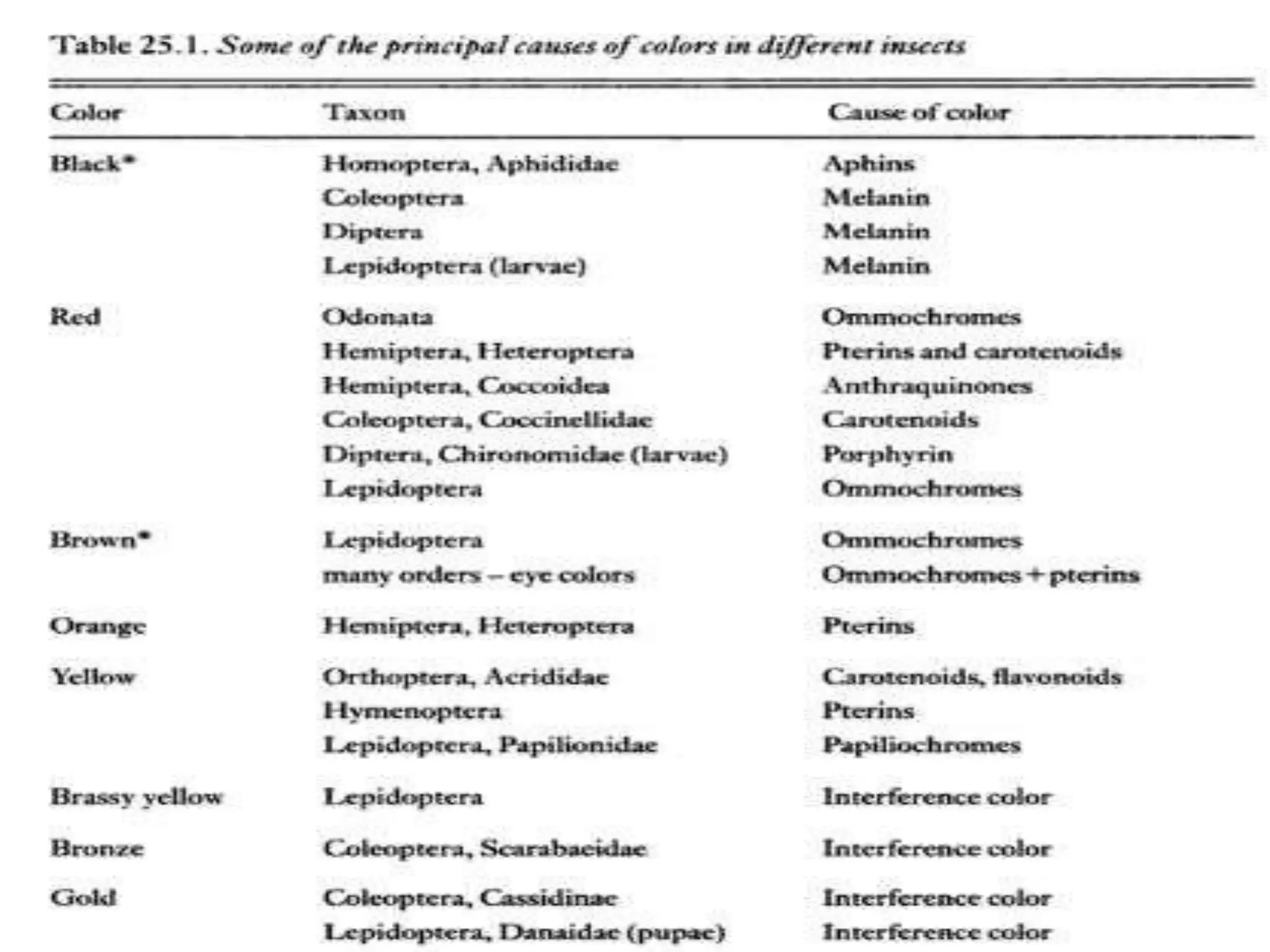 INSECT COLORATION | PPTX