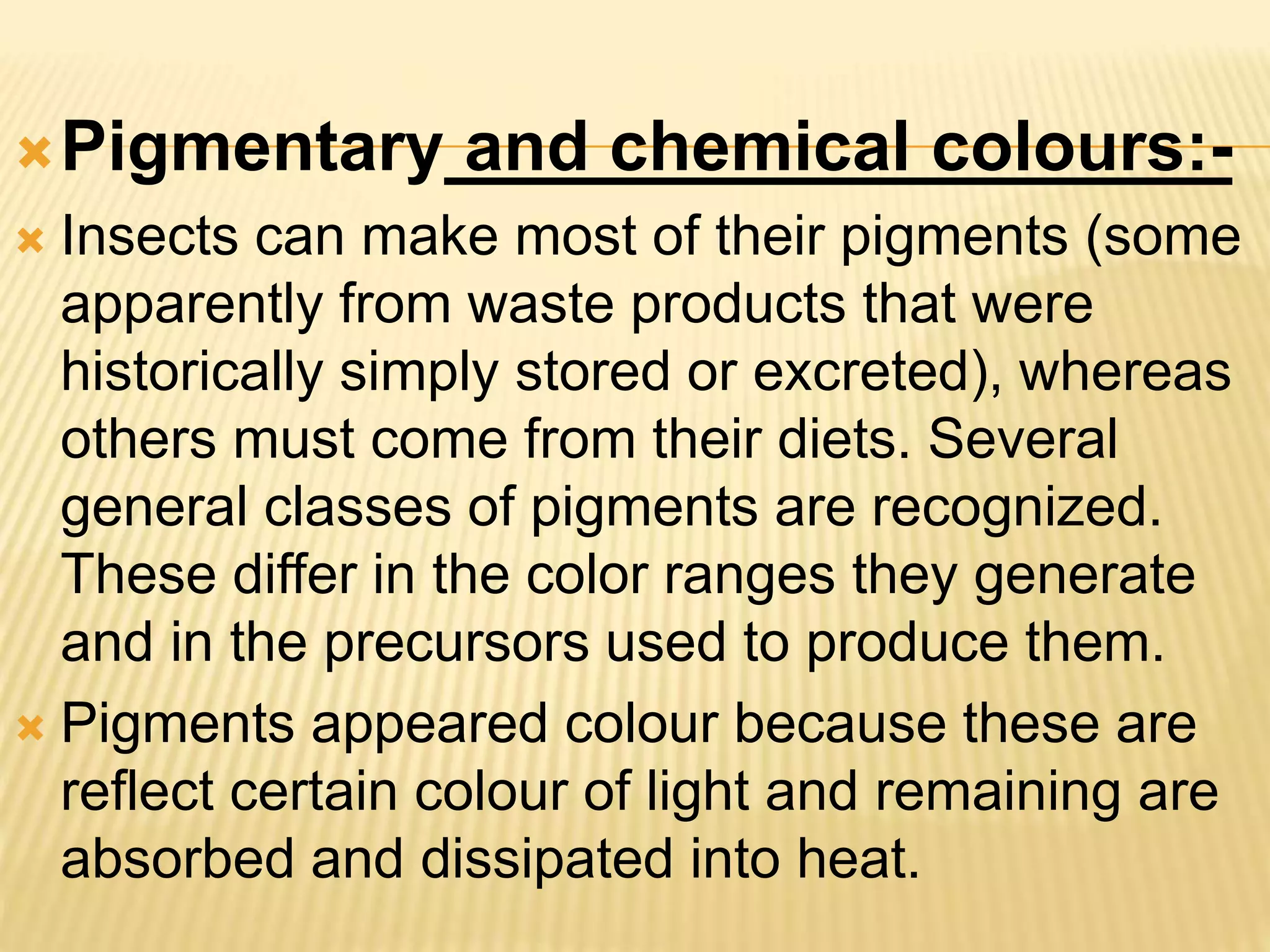 INSECT COLORATION | PPTX