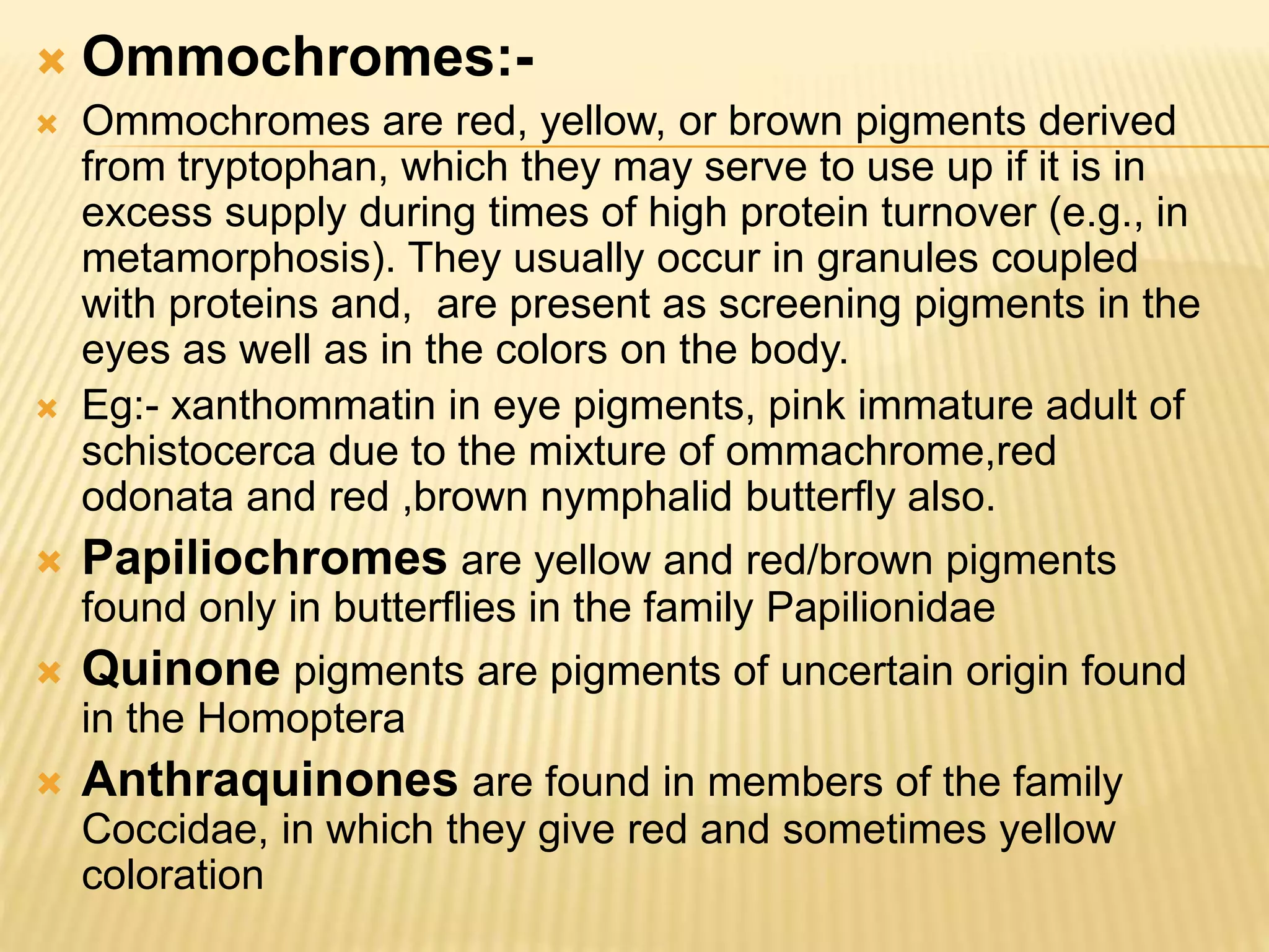 INSECT COLORATION | PPTX
