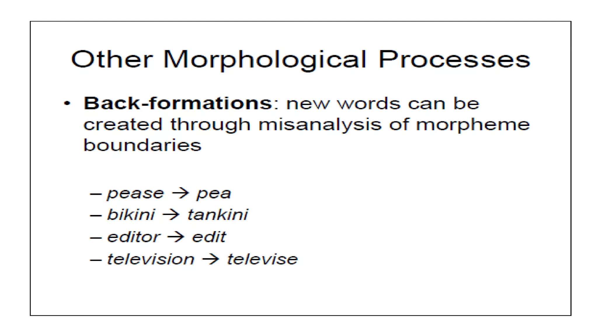 Morphology | PPT