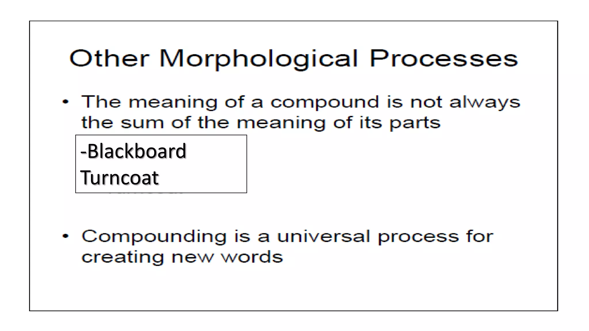 Morphology | PPT