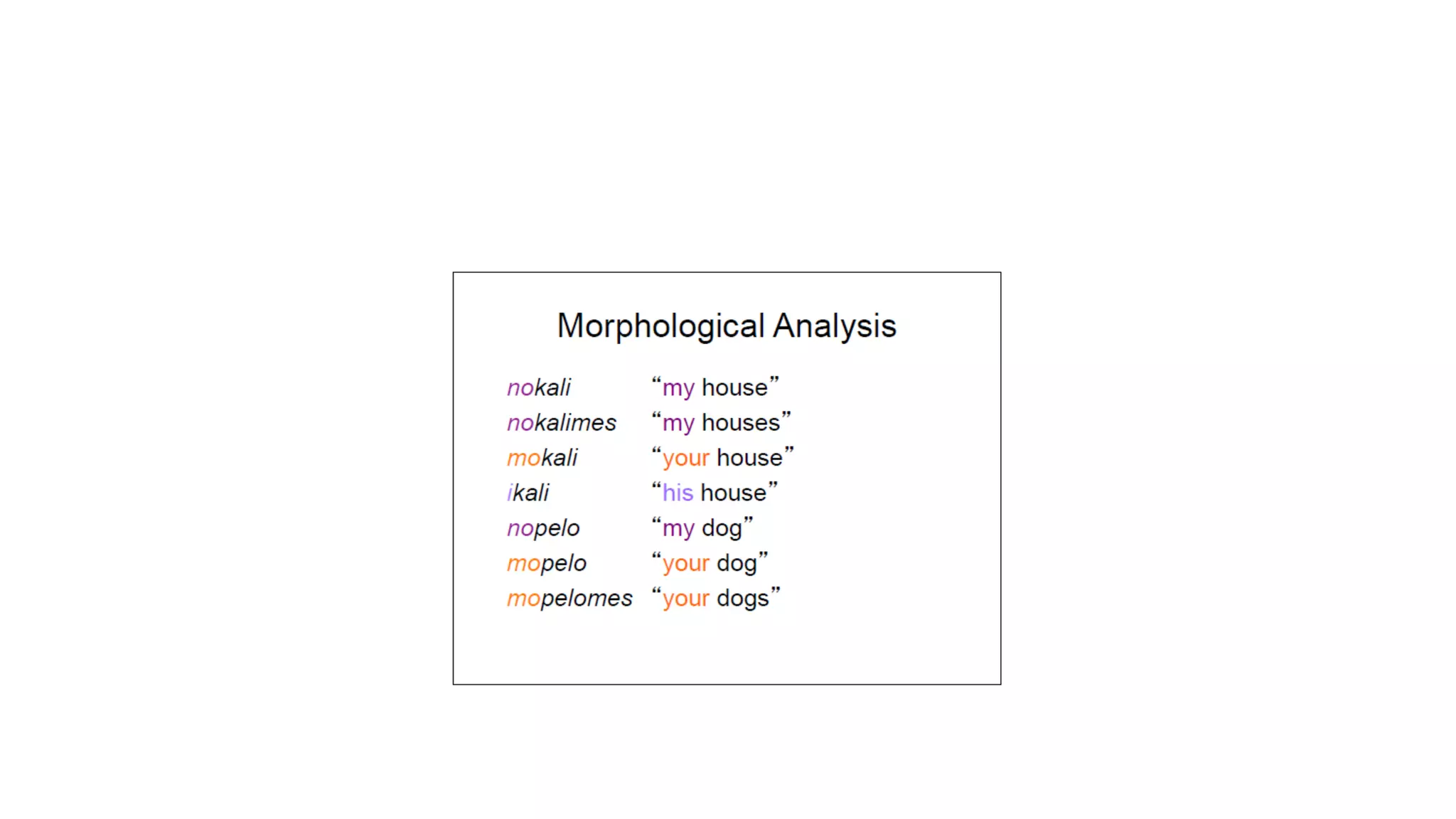 Morphology | PPT