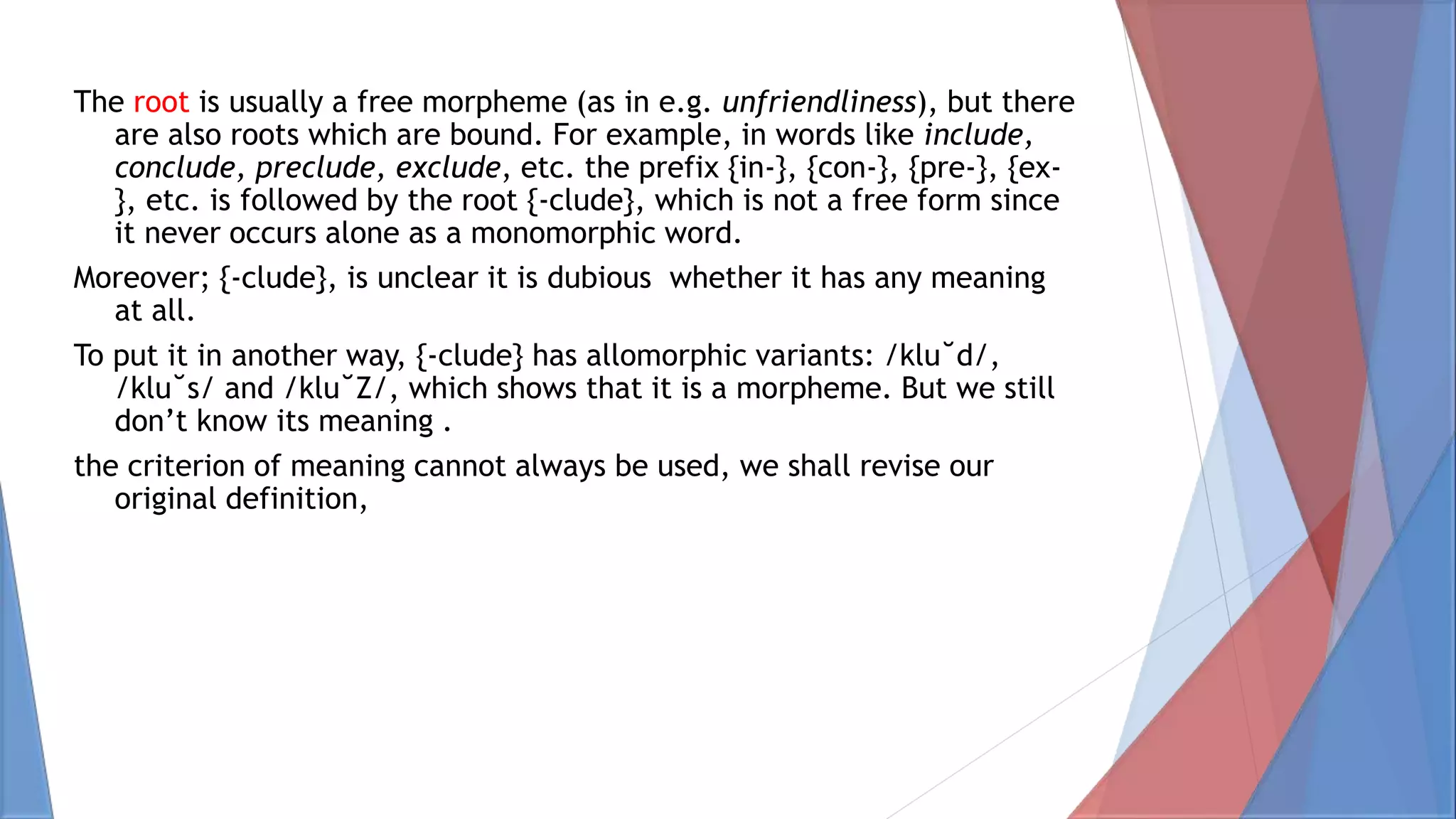 Morphology, the Study of the Morphemes and Word. | PPTX