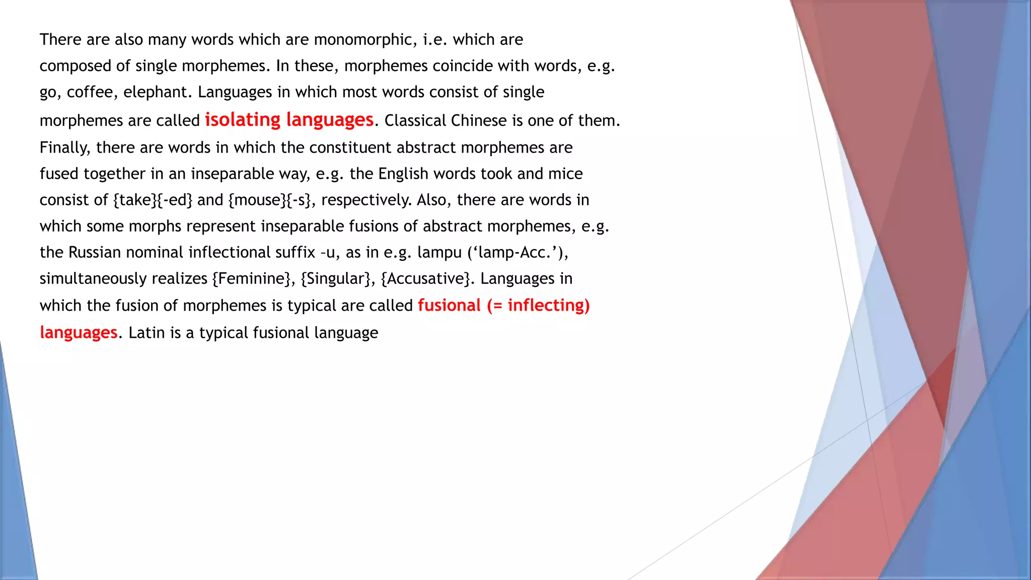 Morphology, the Study of the Morphemes and Word. | PPTX
