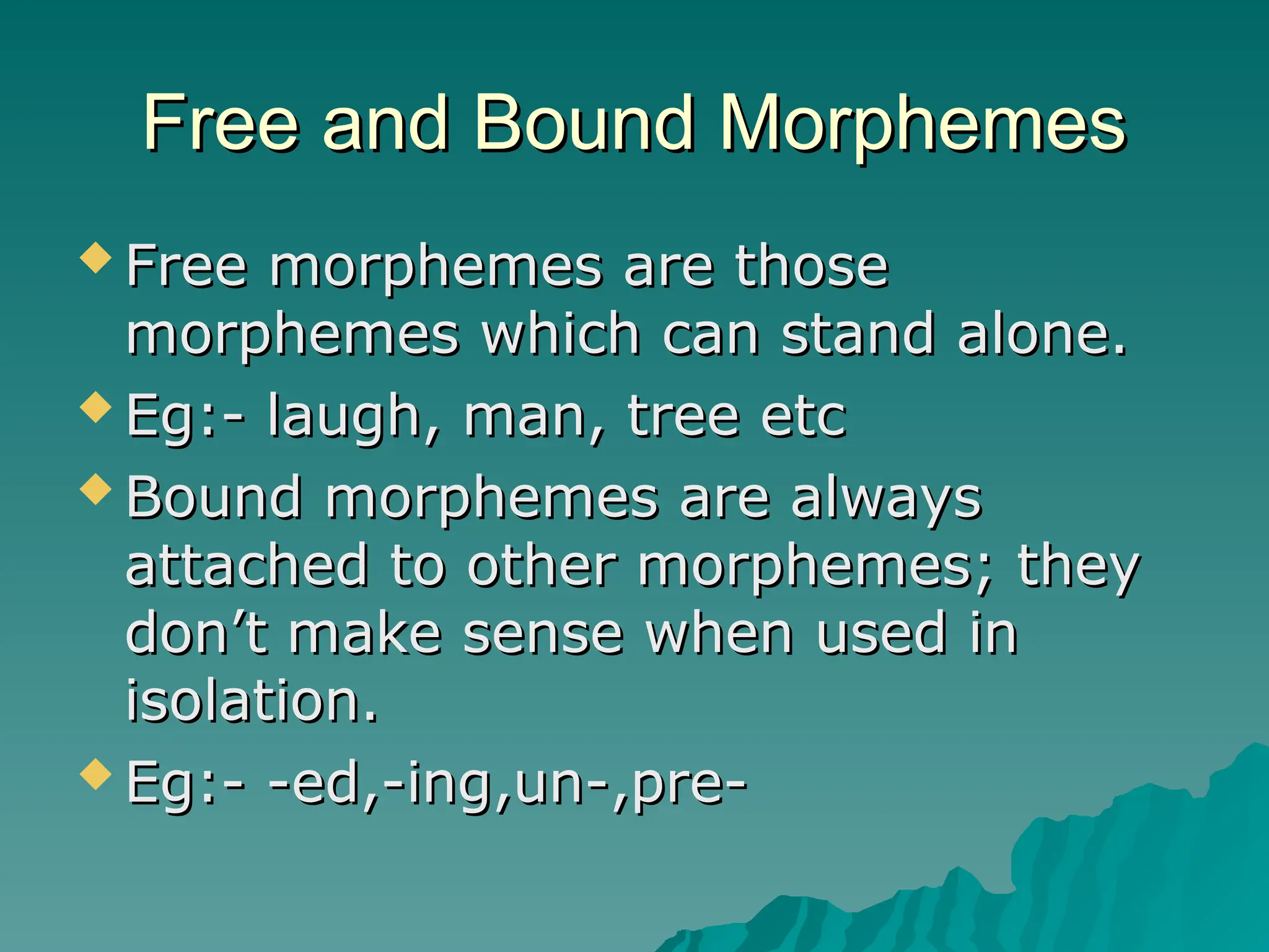 Introduction to Morphology and the Classification of Morphemes | PPT