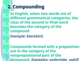 Morphology...2 world formation processes | PPT