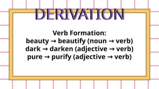 morphology and its definition and its importance | PPTX
