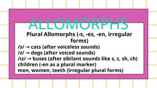 morphology and its definition and its importance | PPTX