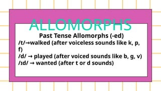 morphology and its definition and its importance | PPTX