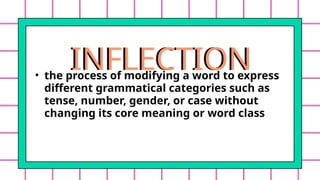 morphology and its definition and its importance | PPTX