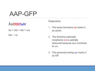 Aorist Active Participles | PPT