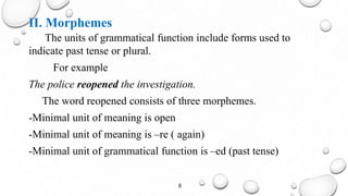 Morphology ch 2, group 1 | PPTX