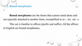 Morphology ch 2, group 1 | PPTX