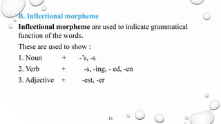Morphology ch 2, group 1 | PPTX