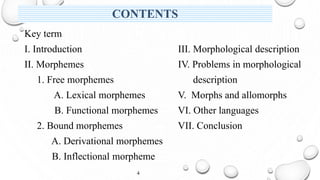 Morphology ch 2, group 1 | PPTX