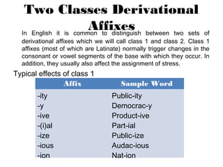 Morphology derivation | PPT