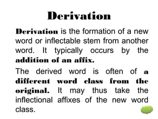 Derivation