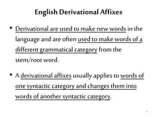 Morphology derivation | PPT