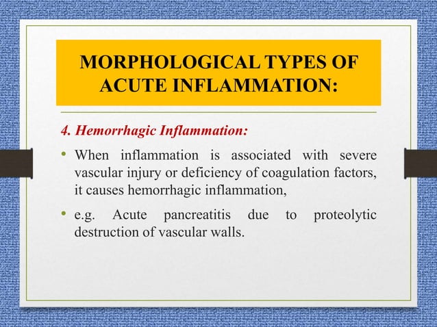 Morphology of-acute-inflammation | PPT | Blood Disorders | Diseases and ...