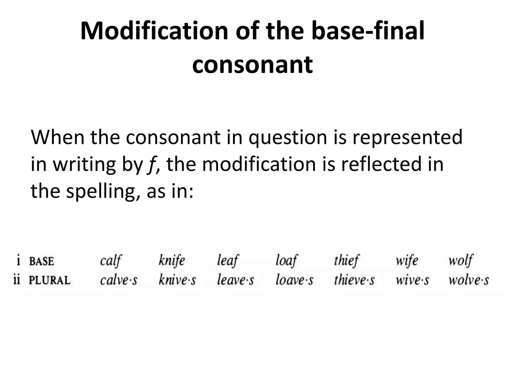Morphology. words and lexemes | PPTX