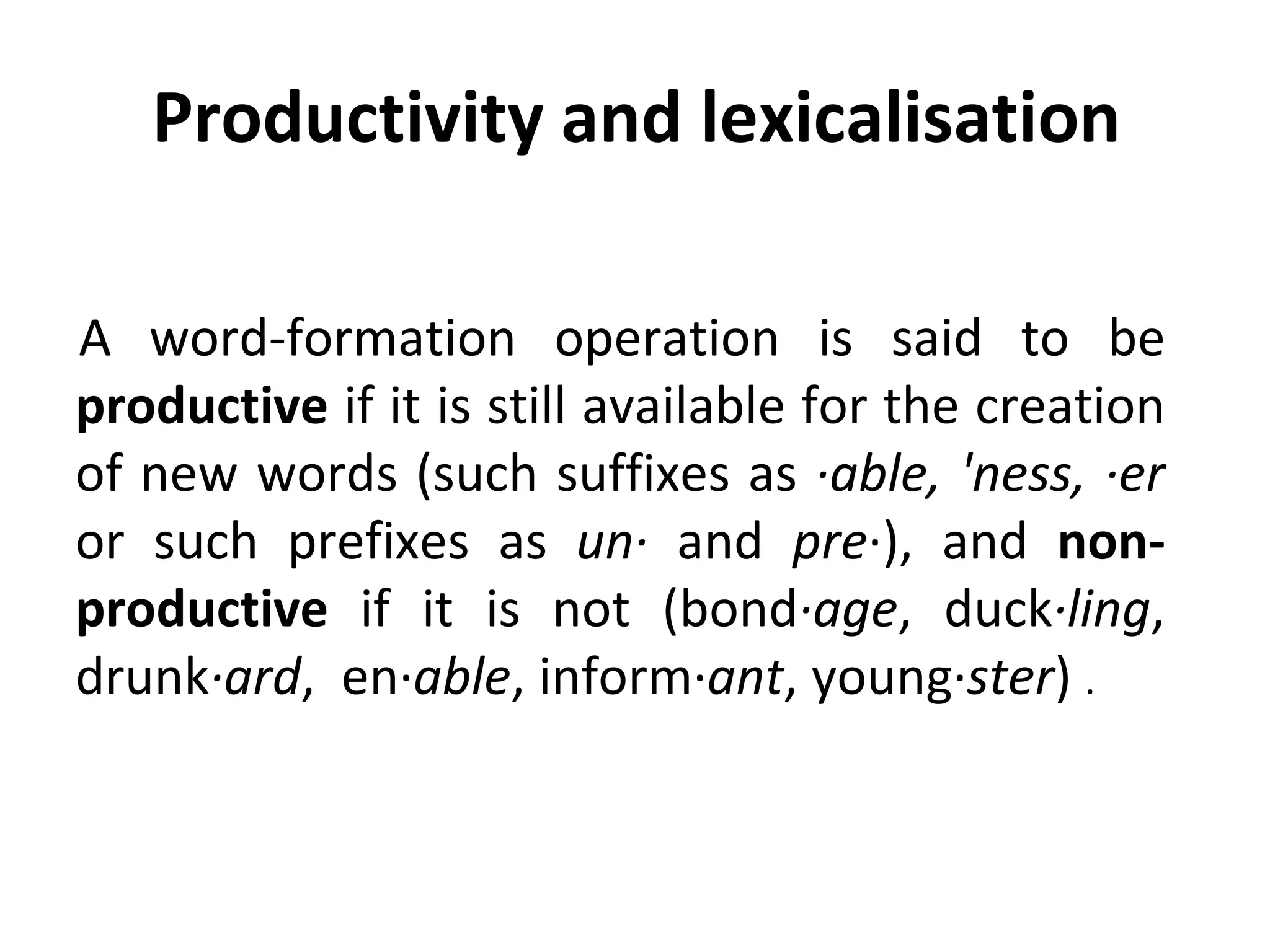 Morphology. words and lexemes | PPTX