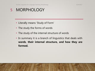 Morphology 1 | PPTX