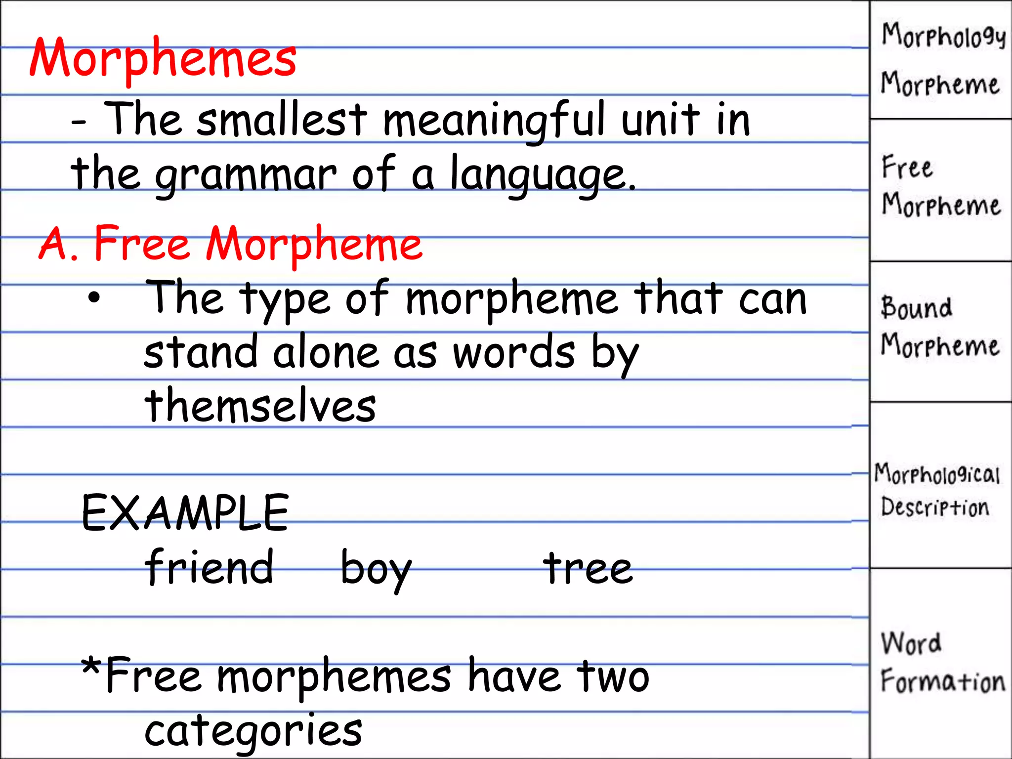 Morphology (Linguistics) | PPTX