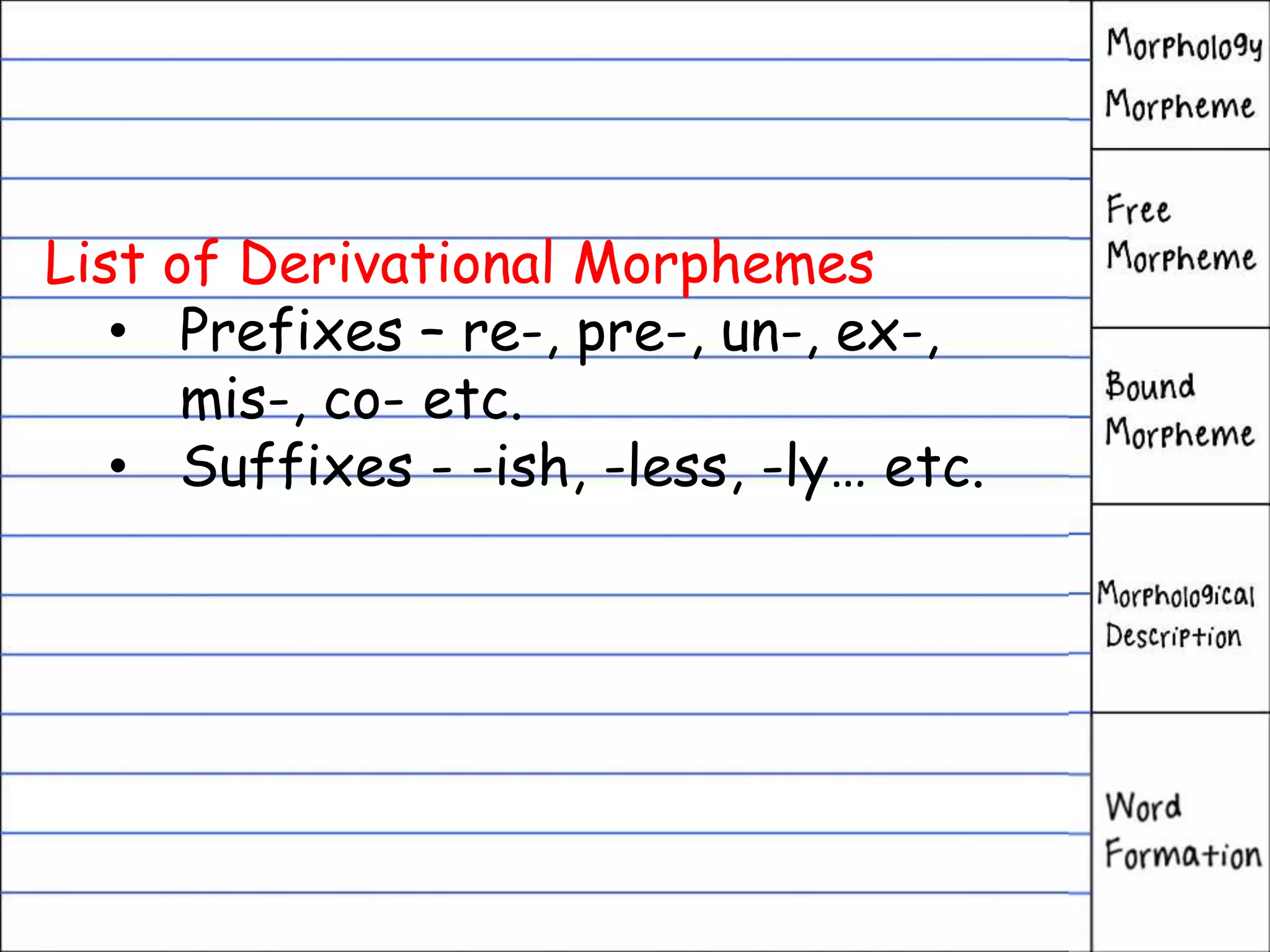Morphology (Linguistics) | PPTX