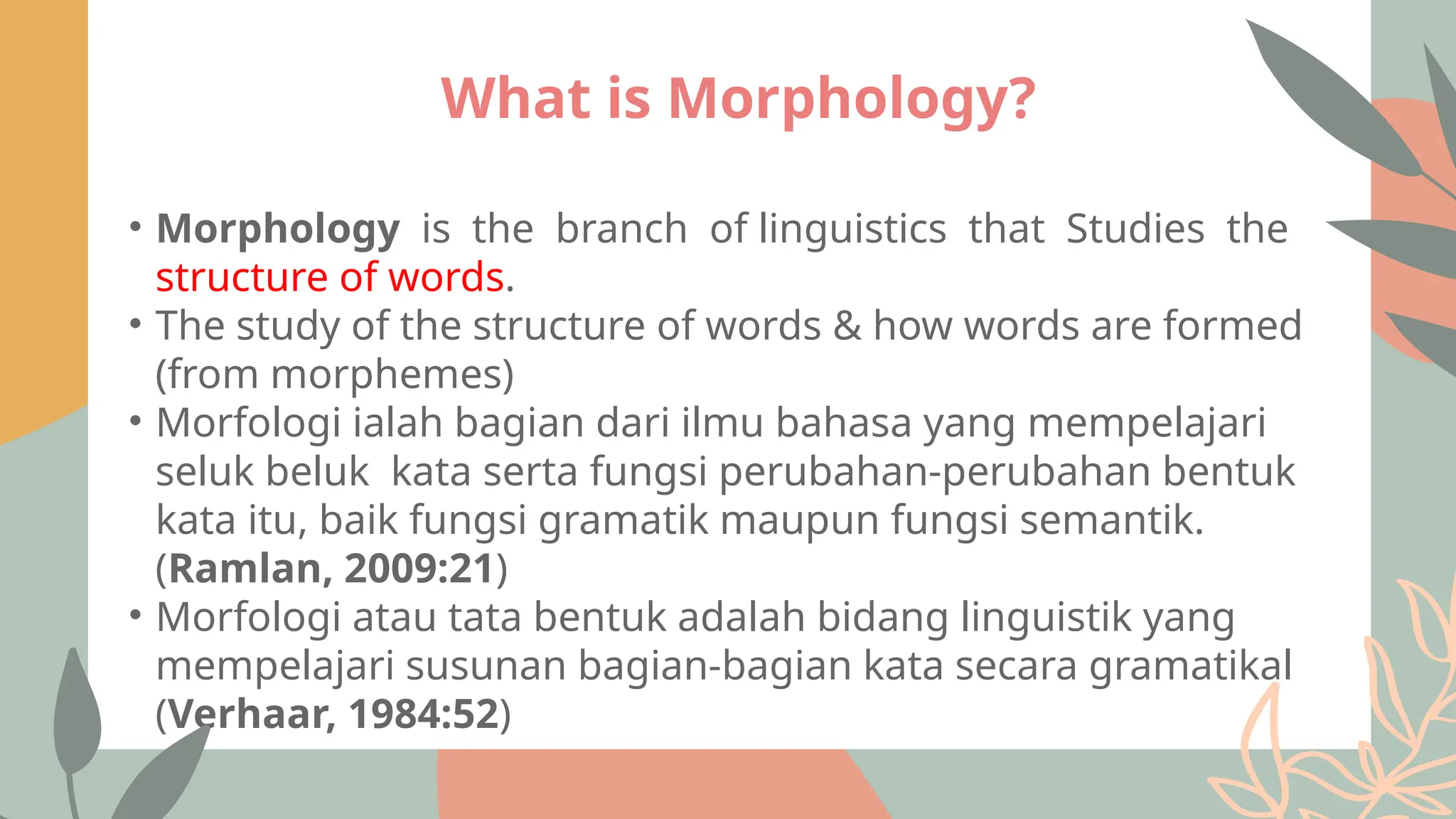 MORPHOLOGY Linguistics in English Language Teaching.pptx