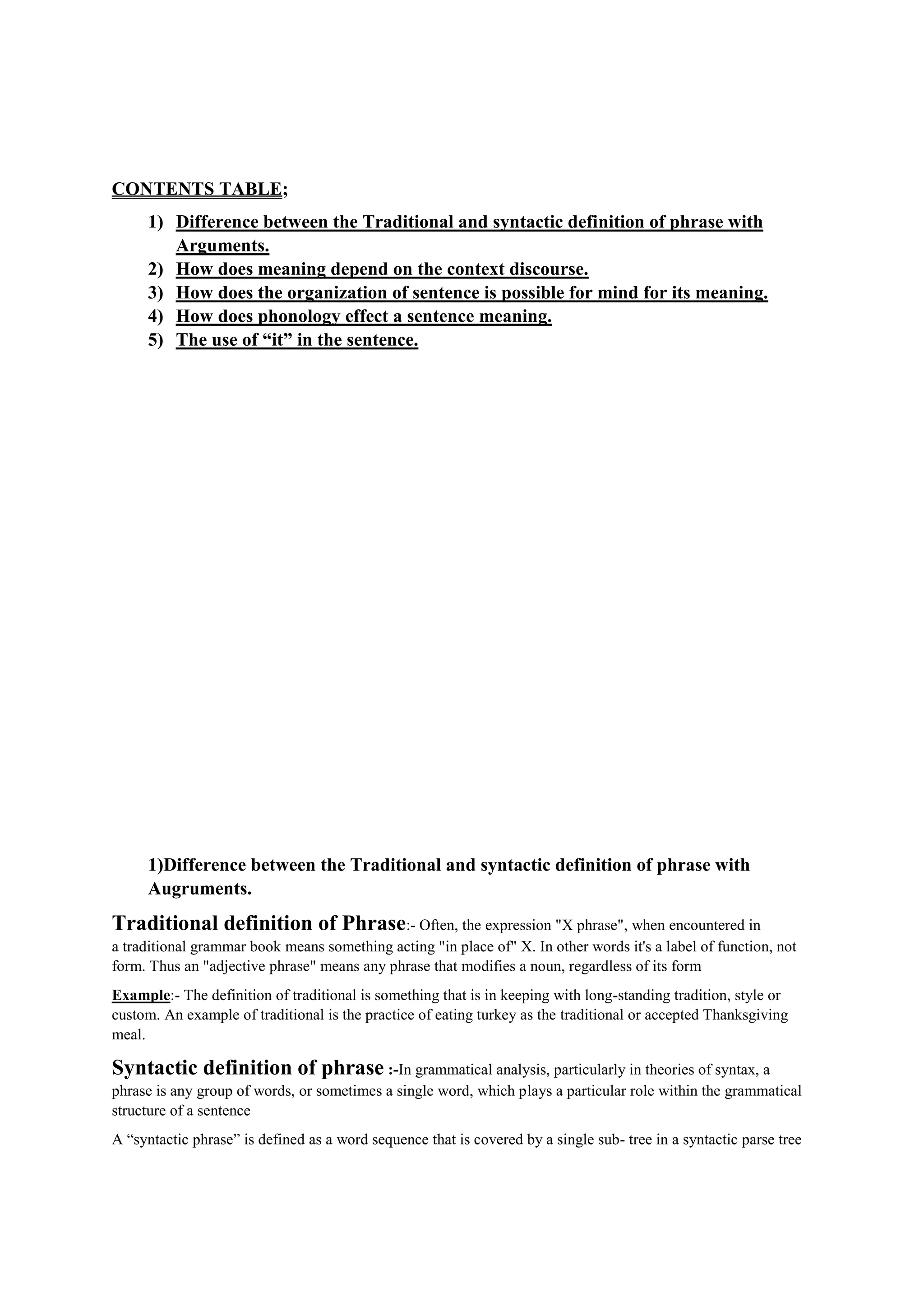 Morphology and syntax | PDF