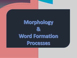 Morphology and word formation processes | PPTX
